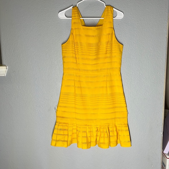 H by Halston | Dresses | Halston Yellow Dress | Poshmark